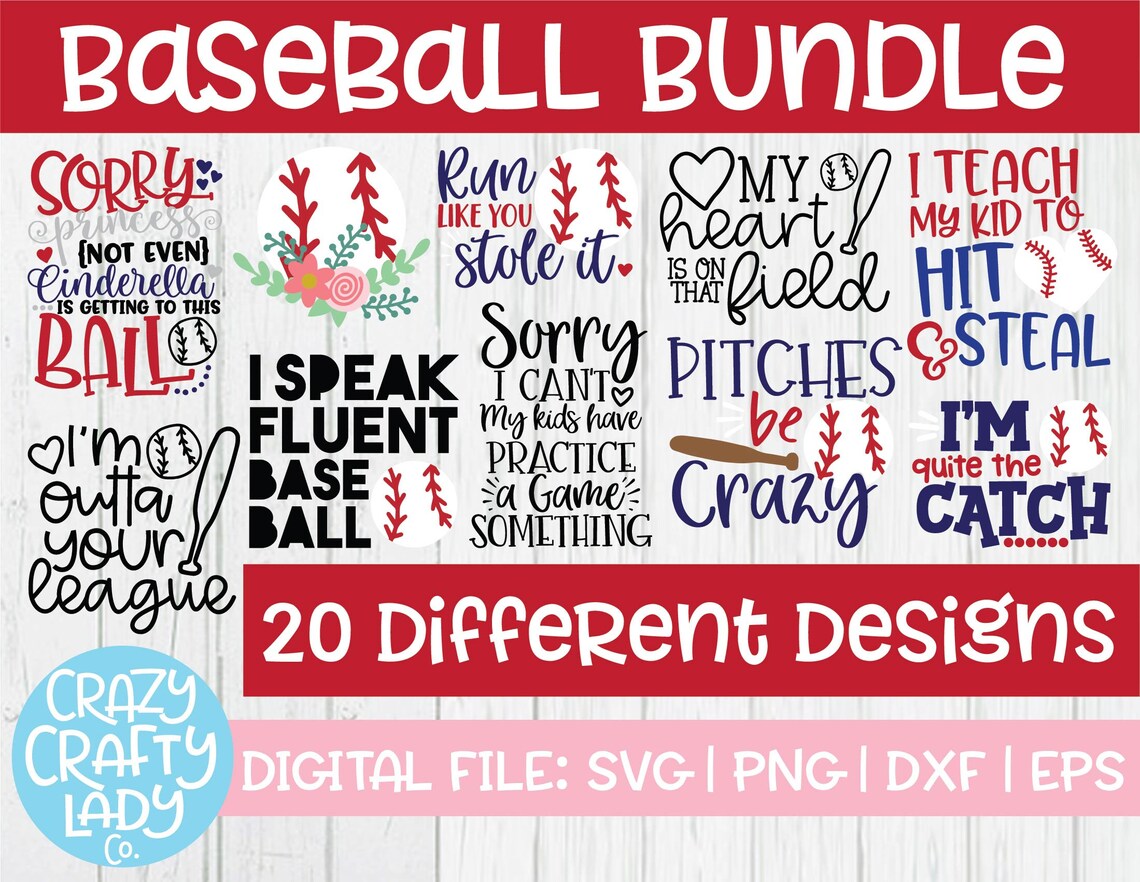 Baseball SVG Bundle Sports Cut File Funny Boy Quote Cute - Etsy