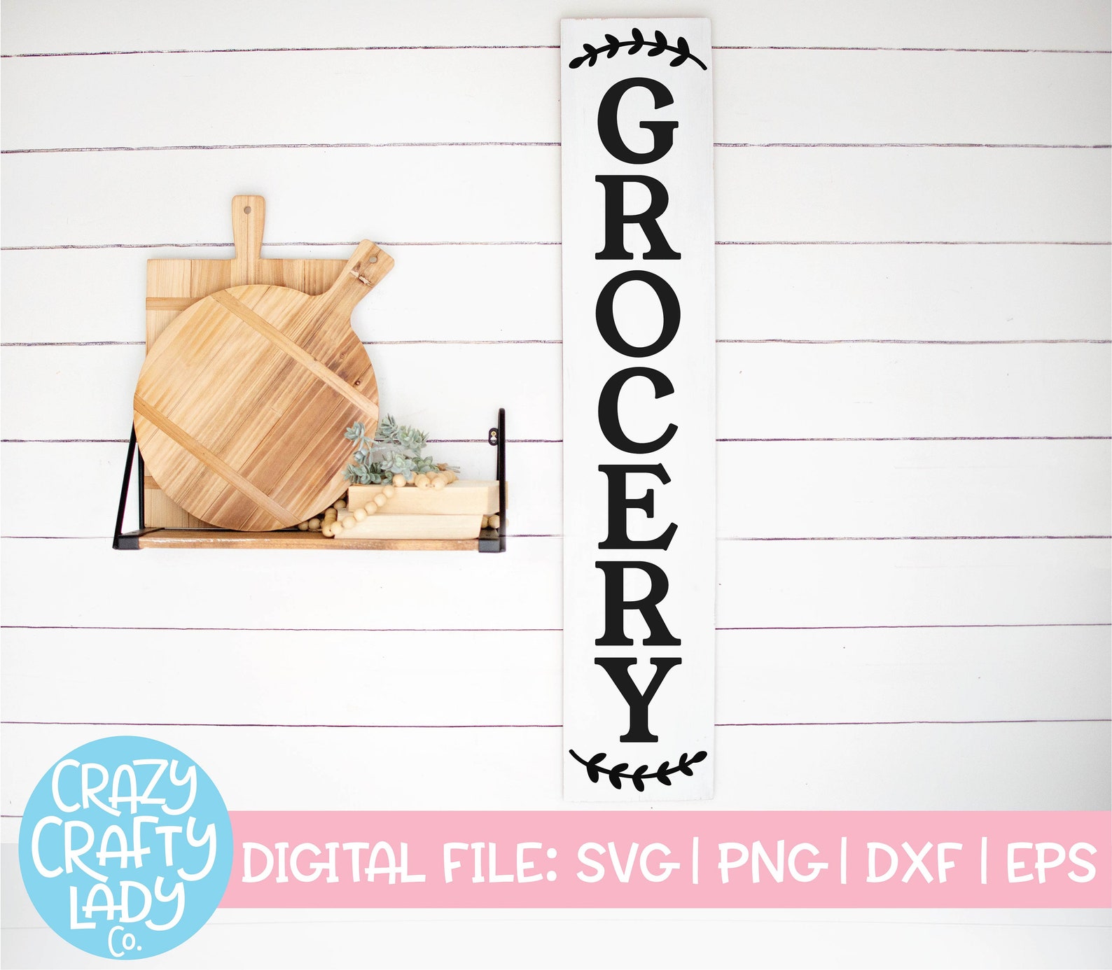 Vertical Grocery Sign SVG Tall Rustic Cut File Farmhouse - Etsy