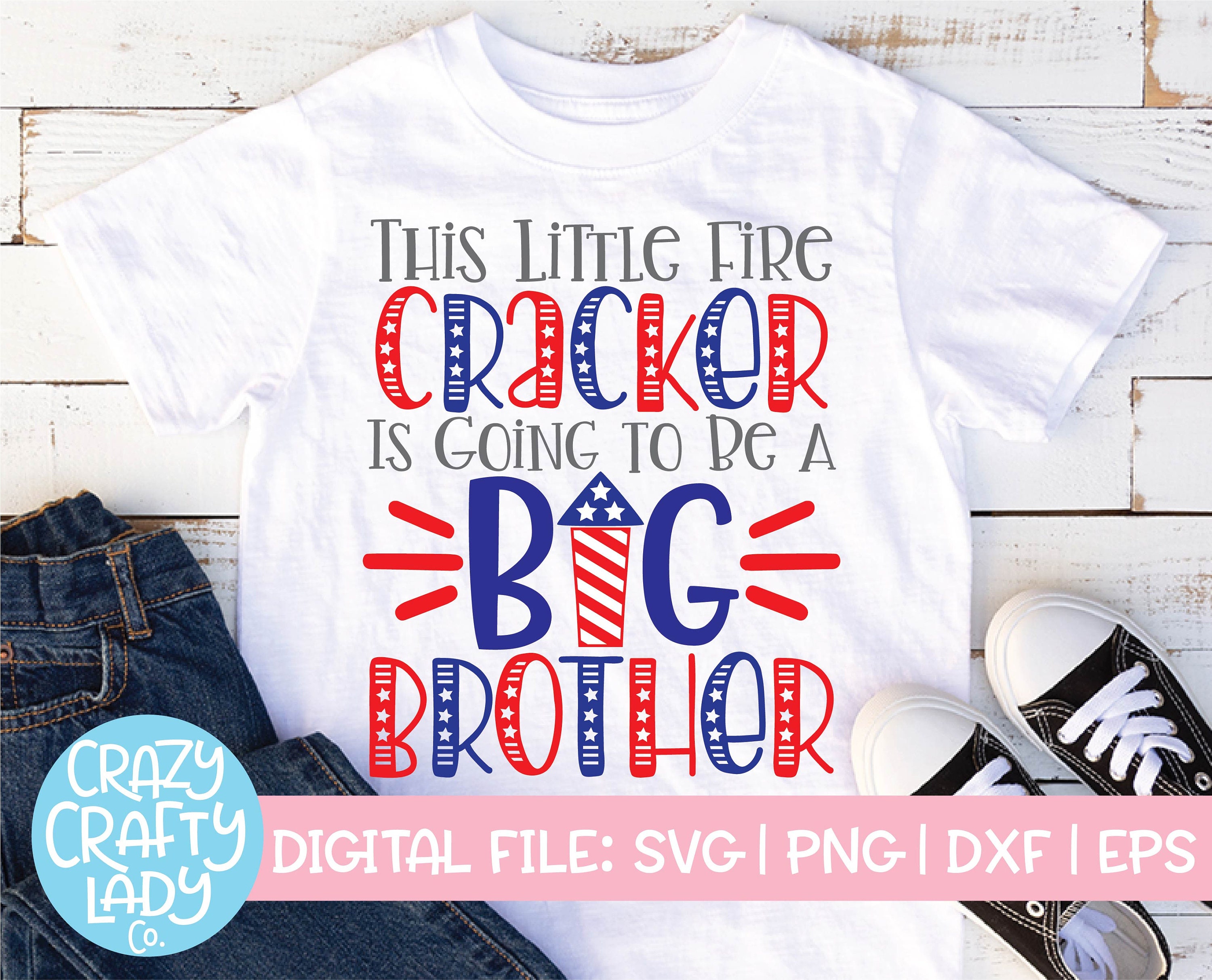 This Little Firecracker is Going to Be a Big Brother SVG July - Etsy