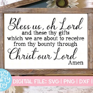 Christian Kitchen SVG Bundle, Faith Cut File, Religious Saying, Prayer ...