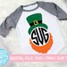 Leprechaun Hat Beard Monogram Frame SVG St. Patrick's Day - Etsy