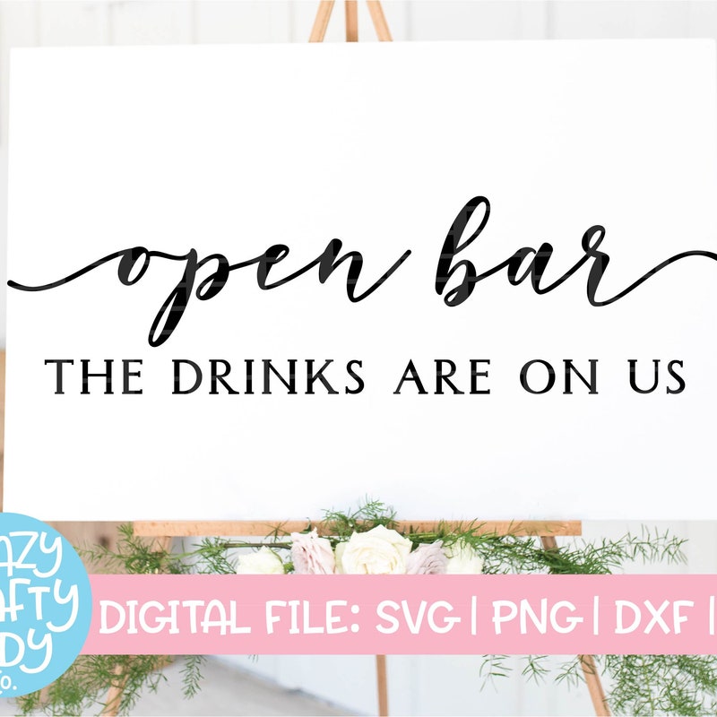 Open Bar Quote Sign - Etsy
