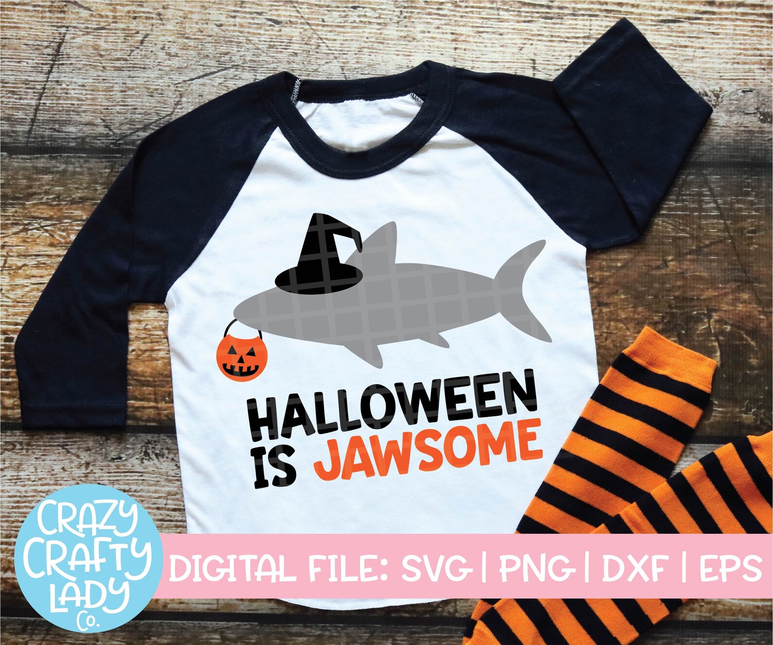Halloween is Jawsome SVG Fall Cut File Boy Shark Design | Etsy