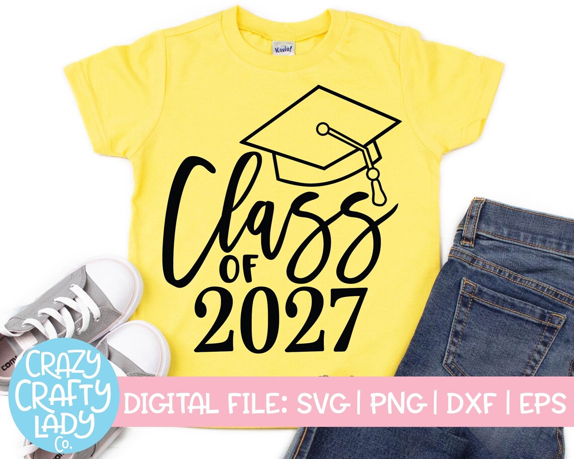 Class of 2027 SVG 7th Grade Cut File Senior 1st Day Shirt | Etsy
