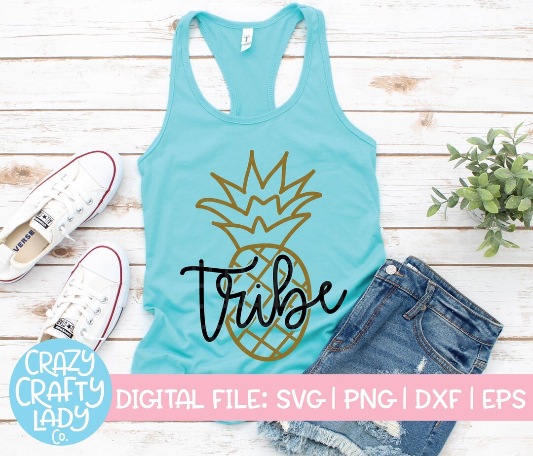Pineapple Tribe SVG, Wedding Cut File, Bachelorette Quote, Summer Vacation, Bridal Party Saying ...