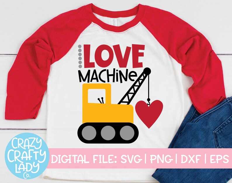 Love Machine SVG Valentine's Day Cut File Funny Digger - Etsy
