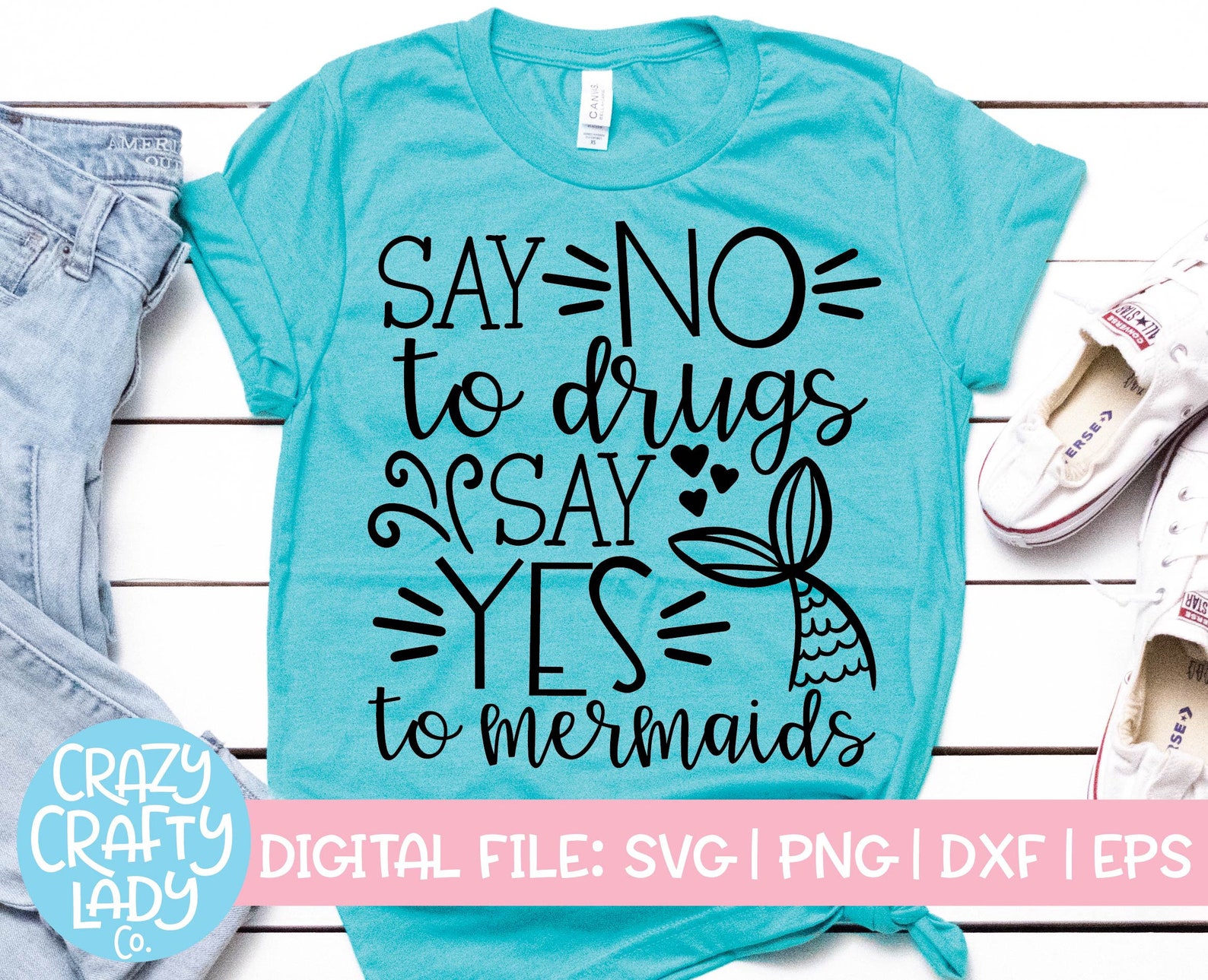 Say No to Drugs Say Yes to Mermaids SVG Inspirational Cut | Etsy