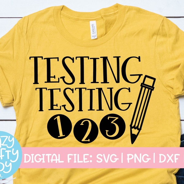 Teacher Testing Svg - Etsy