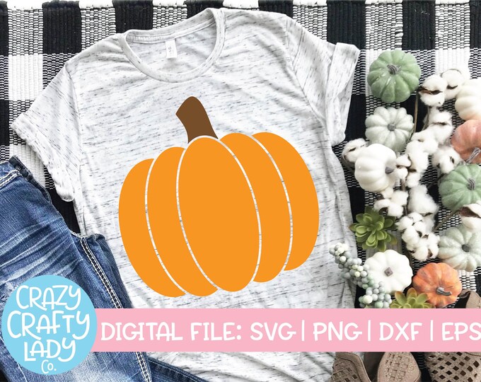 Pumpkin SVG, Fall Cut File, Kids' Clip Art, Women's Thanksgiving Design ...