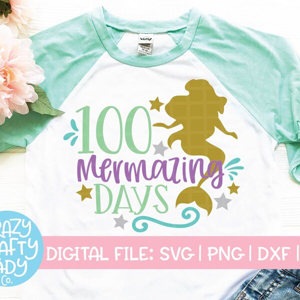 Mermaid 100 Days of School - Etsy