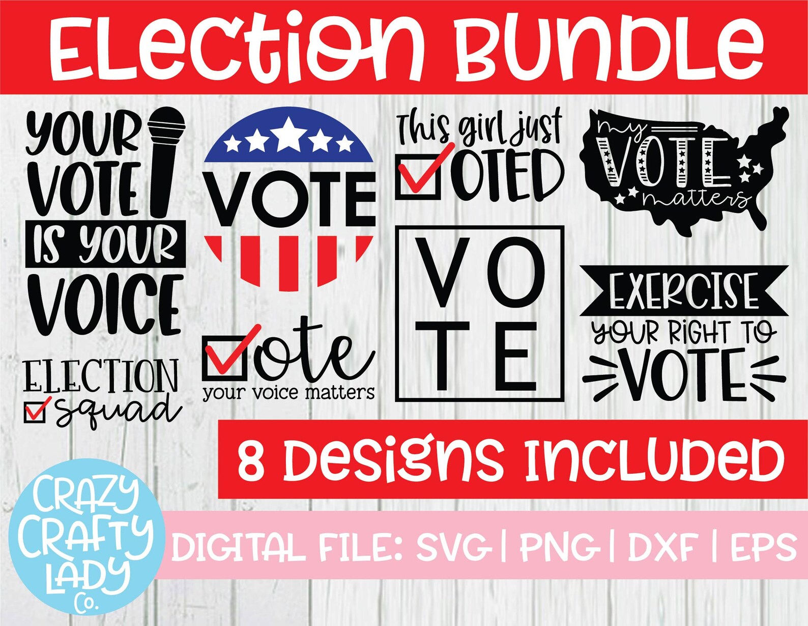 Election SVG Bundle Voting Cut File Presidential Vote 2020 - Etsy
