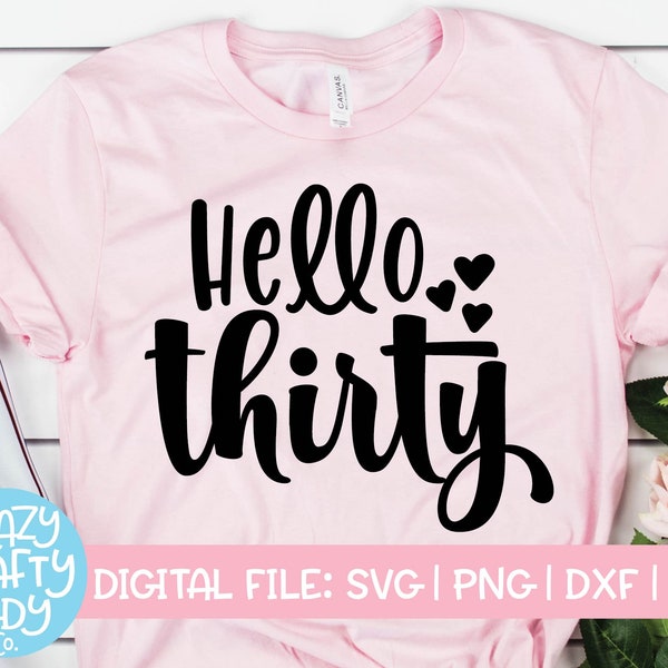 Thirty Svg - Etsy