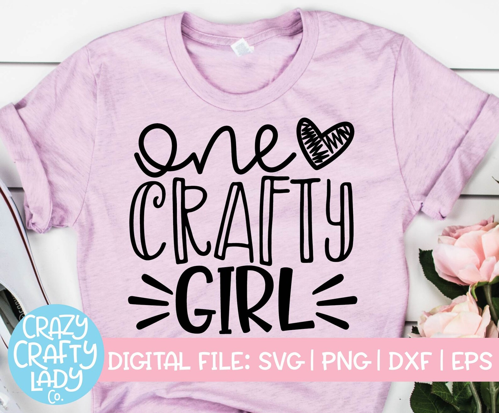One Crafty Girl SVG Crafter Cut File Women's Maker - Etsy