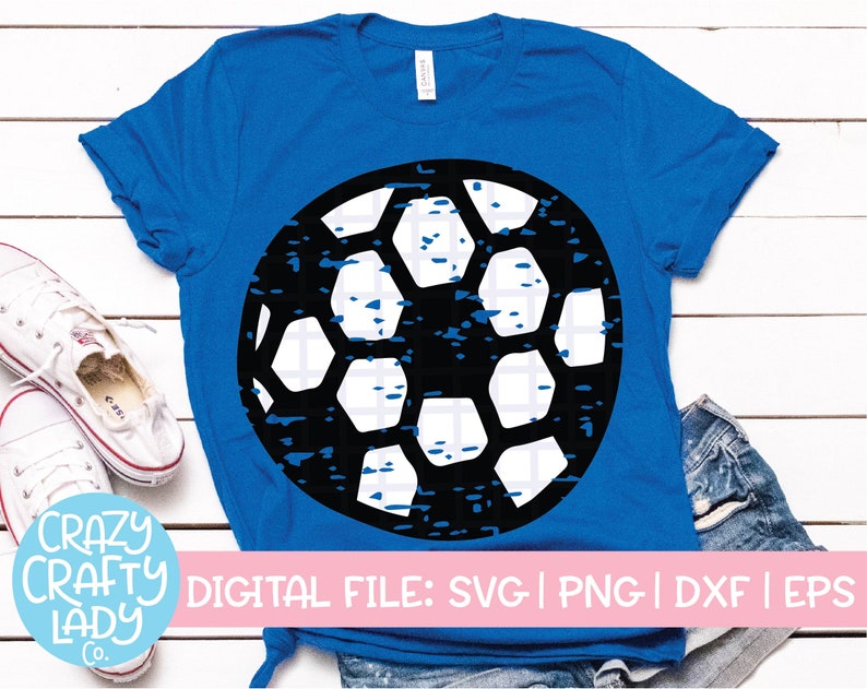 Grunge Soccer Ball SVG Distressed Cut File Women's - Etsy