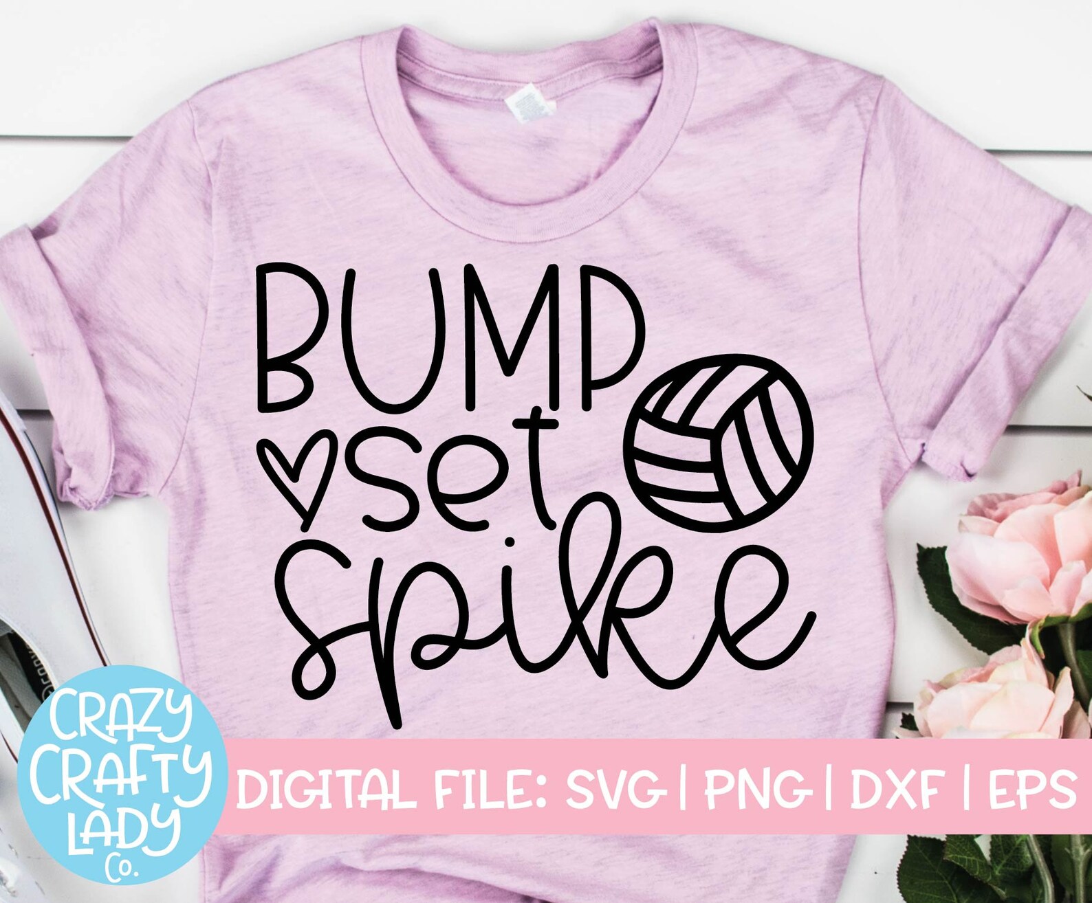 Bump Set Spike SVG Volleyball Cut File Cute Sports Saying - Etsy