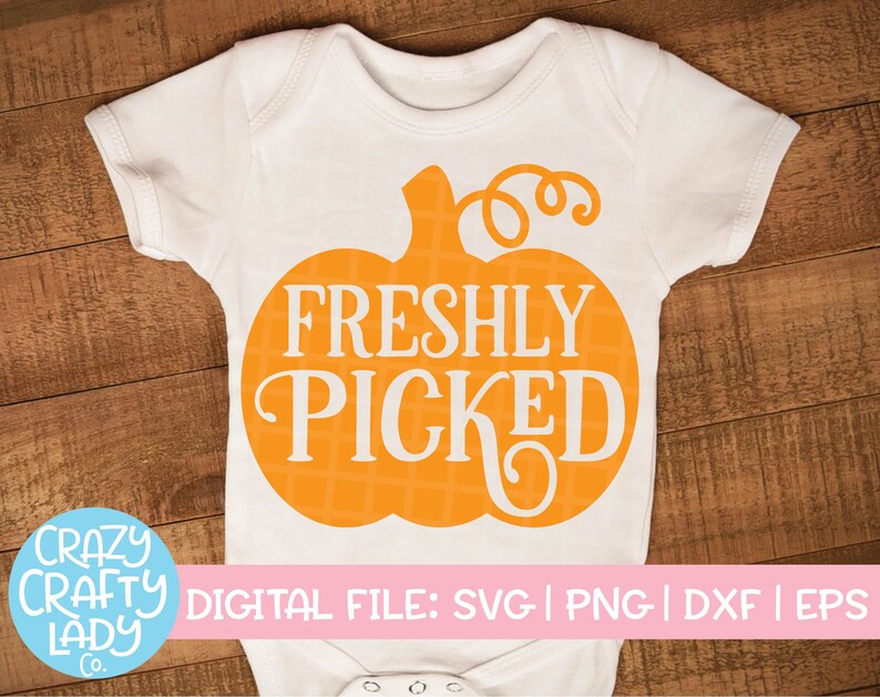 Freshly Picked SVG Fall Cut File Baby Saying Thanksgiving | Etsy