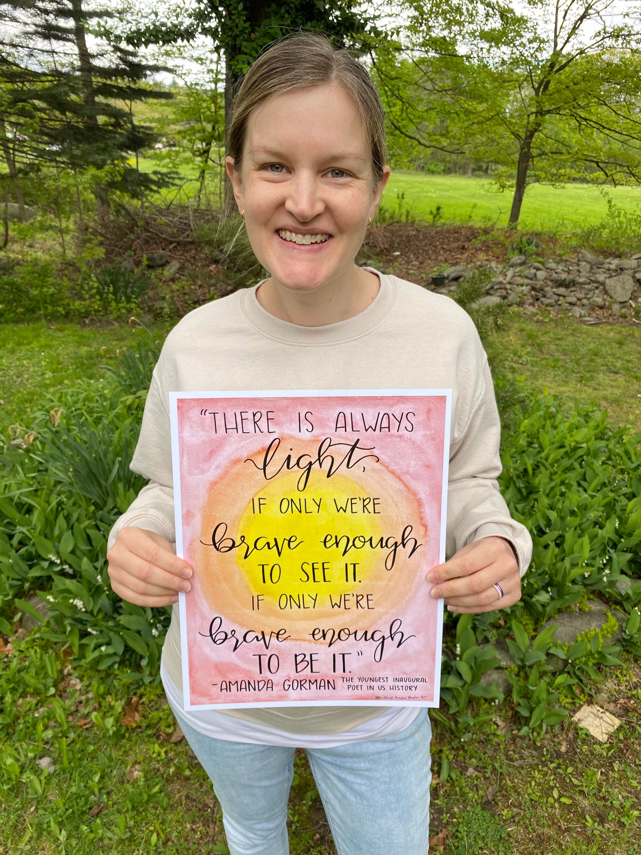 Amanda Gorman Art Print, Inspiring Poster, Inspirational Quote ...