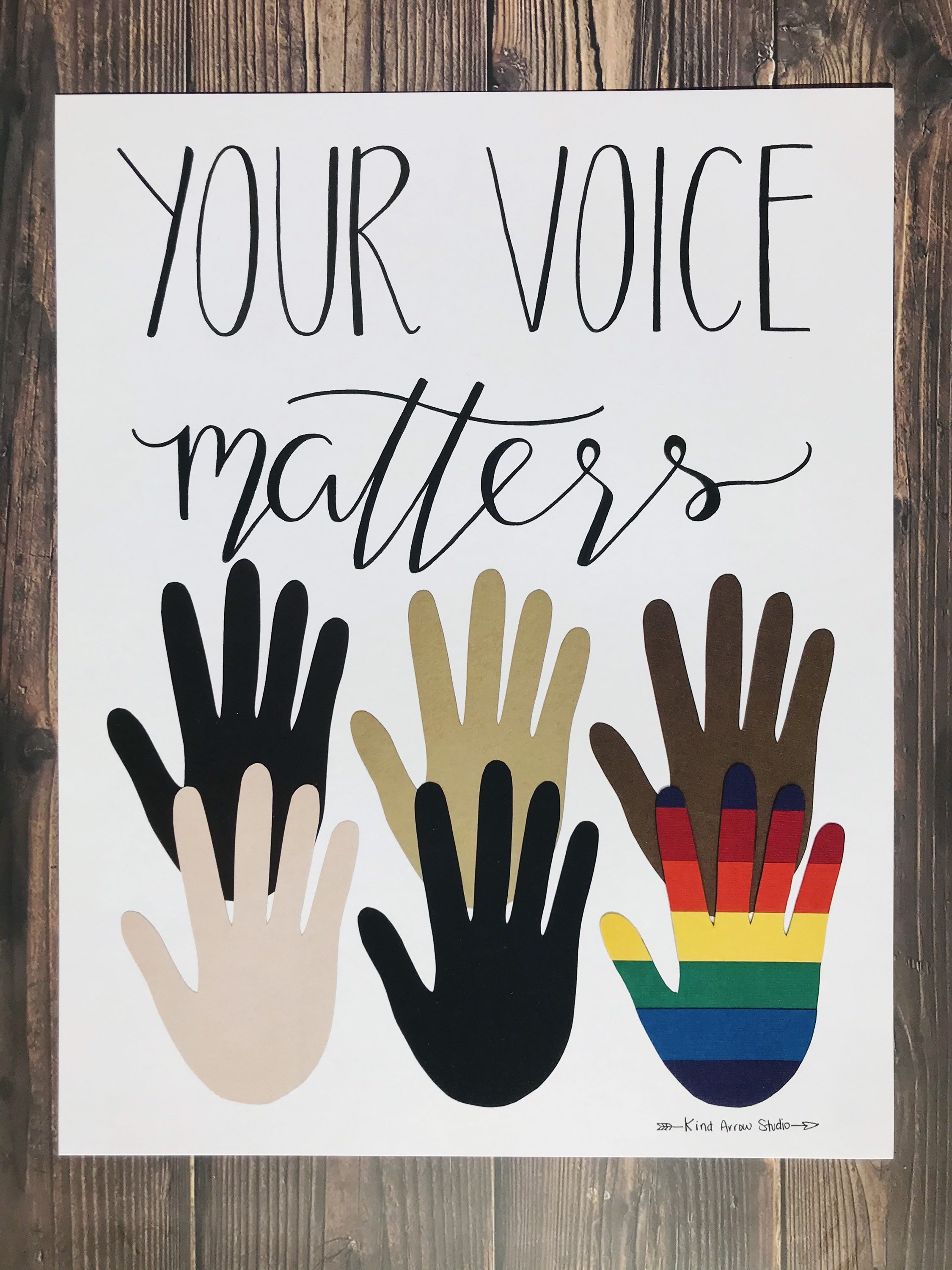 Your Voice Matters Art Print, Classroom Poster, Classroom Decor, Office ...