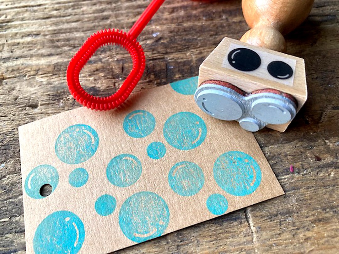Stamp Soap Bubbles Stamp Bubble Bubbles Motif Stamp Wedding Gift Tag ...