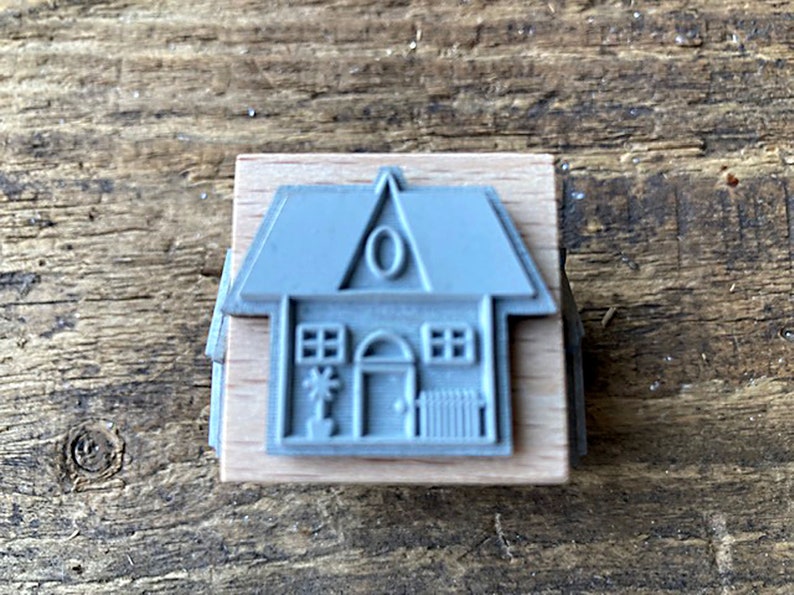 Stamp Set 4 Houses Stamp House Motif Stamp 4 in 1 Stamp Set Gift for ...