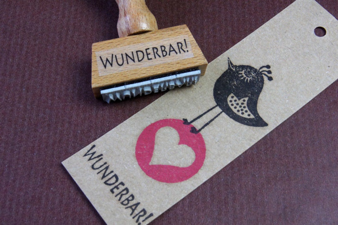 Stamp WONDERFUL! Text Stamp for Gift Tags, Gift for Girlfriend, Wonder ...