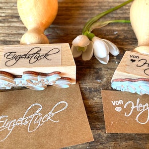 Stamp Unique Stamp Unique Text Stamp for a Unique Handmade - Etsy