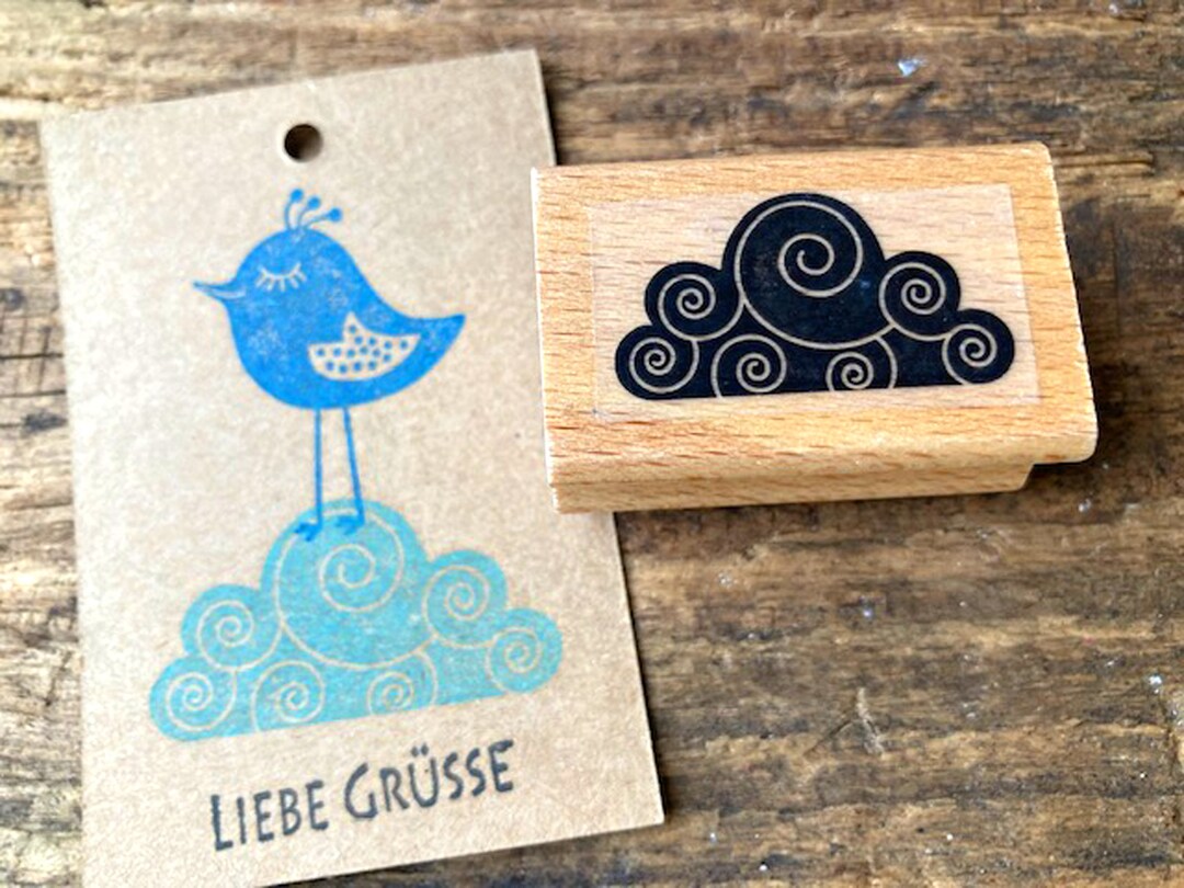 Stamp Cloud Stamp Weather Motif Stamp for Sky for Designing Cards ...