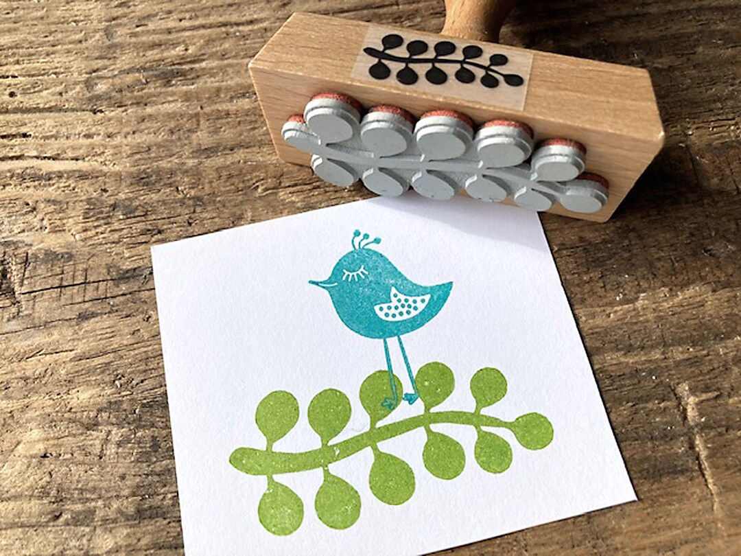 Stamp Branch, Motif Stamp Leaves, Plant Stamp for Gift Tags, Tendrils ...