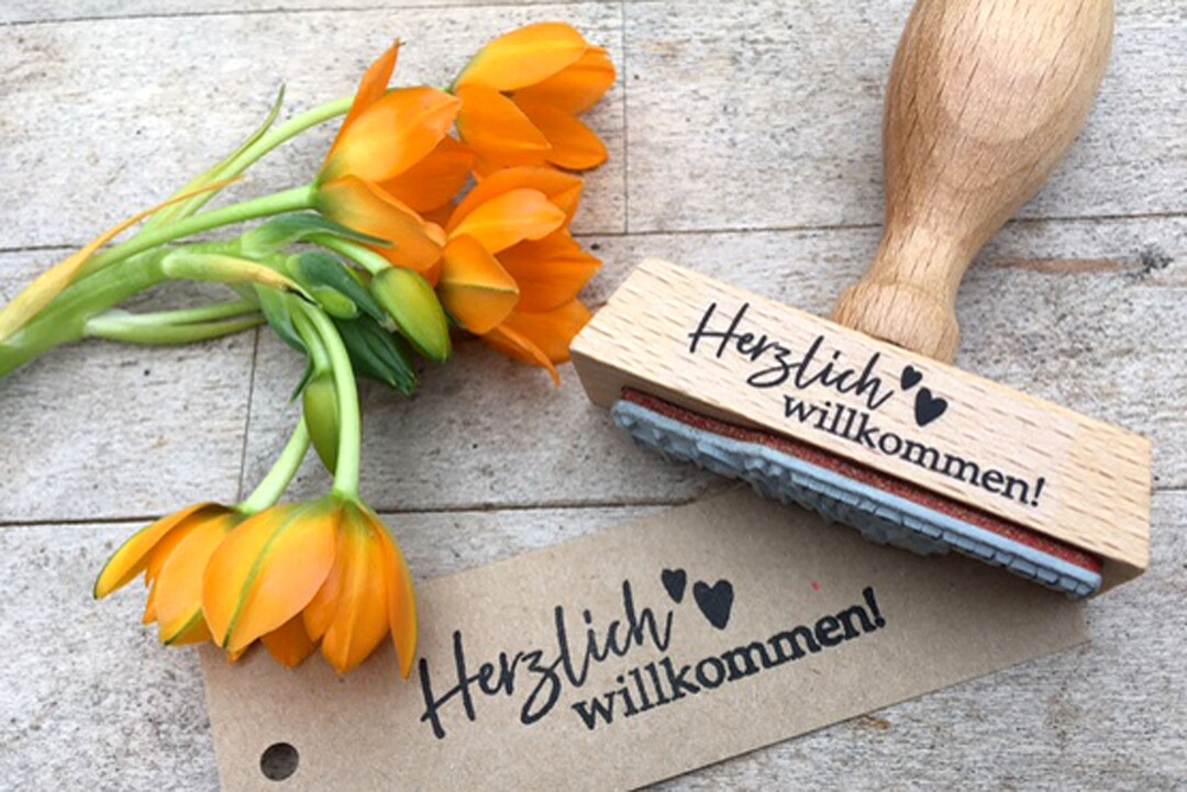 Stamp Welcome Stamp for Moving House Gift Baby Welcome Present for New ...