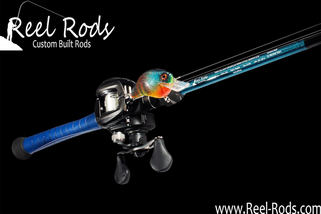 Custom Bass Fishing Rod - Casting Rod, Medium, Fast Action, 7' Rod - Etsy