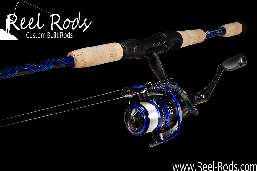 Custom Bass Fishing Rod - Spinning Rod, Medium Light, Fast Action, 7 ...