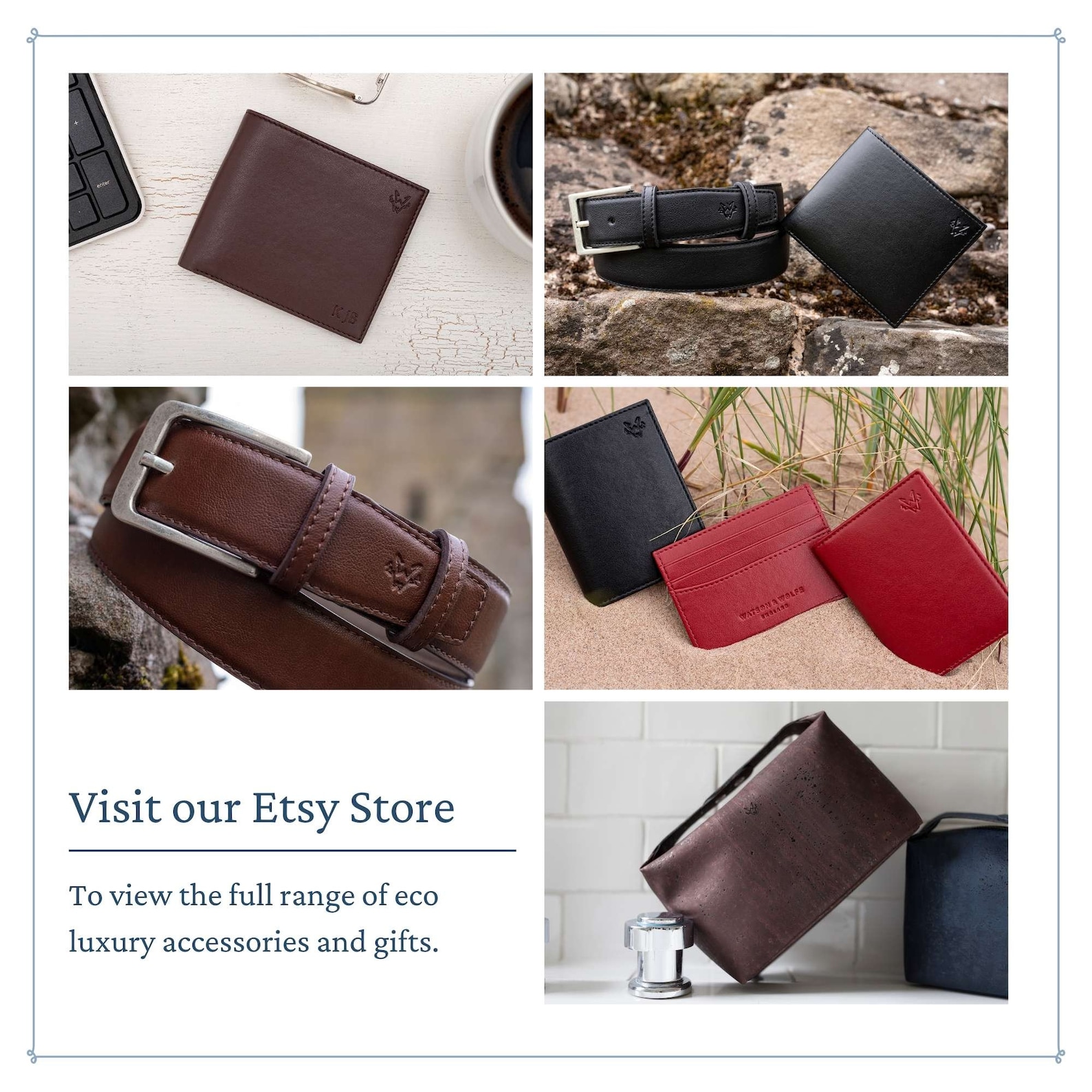 Luxury Mens Vegan Wallet in Black, Personalised RFID Eco Non Leather ...