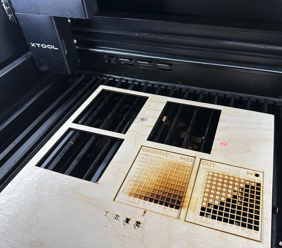 Xtool P2 Material Test Files - Etsy