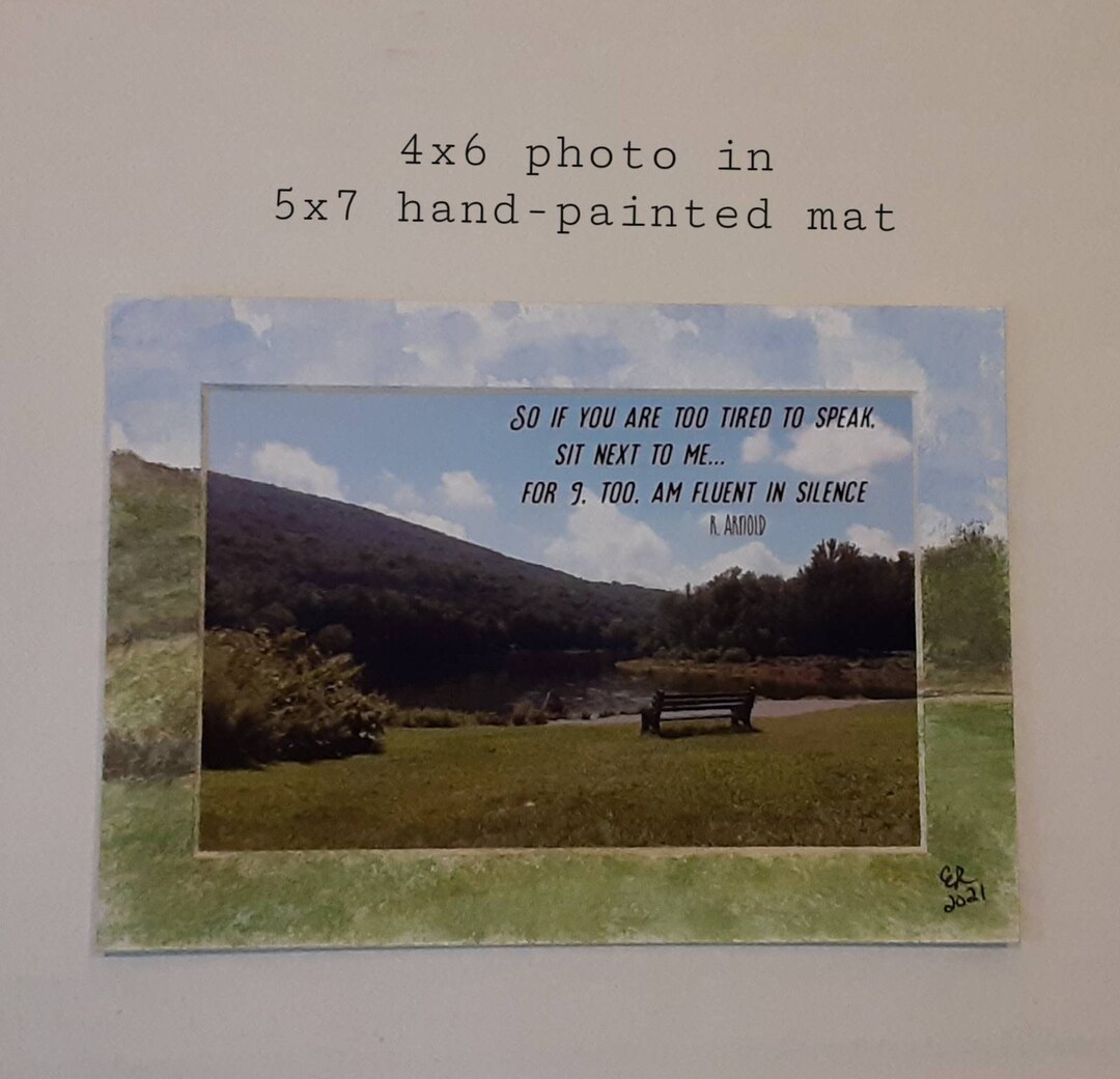 The Empty Bench (with Quote) - Etsy
