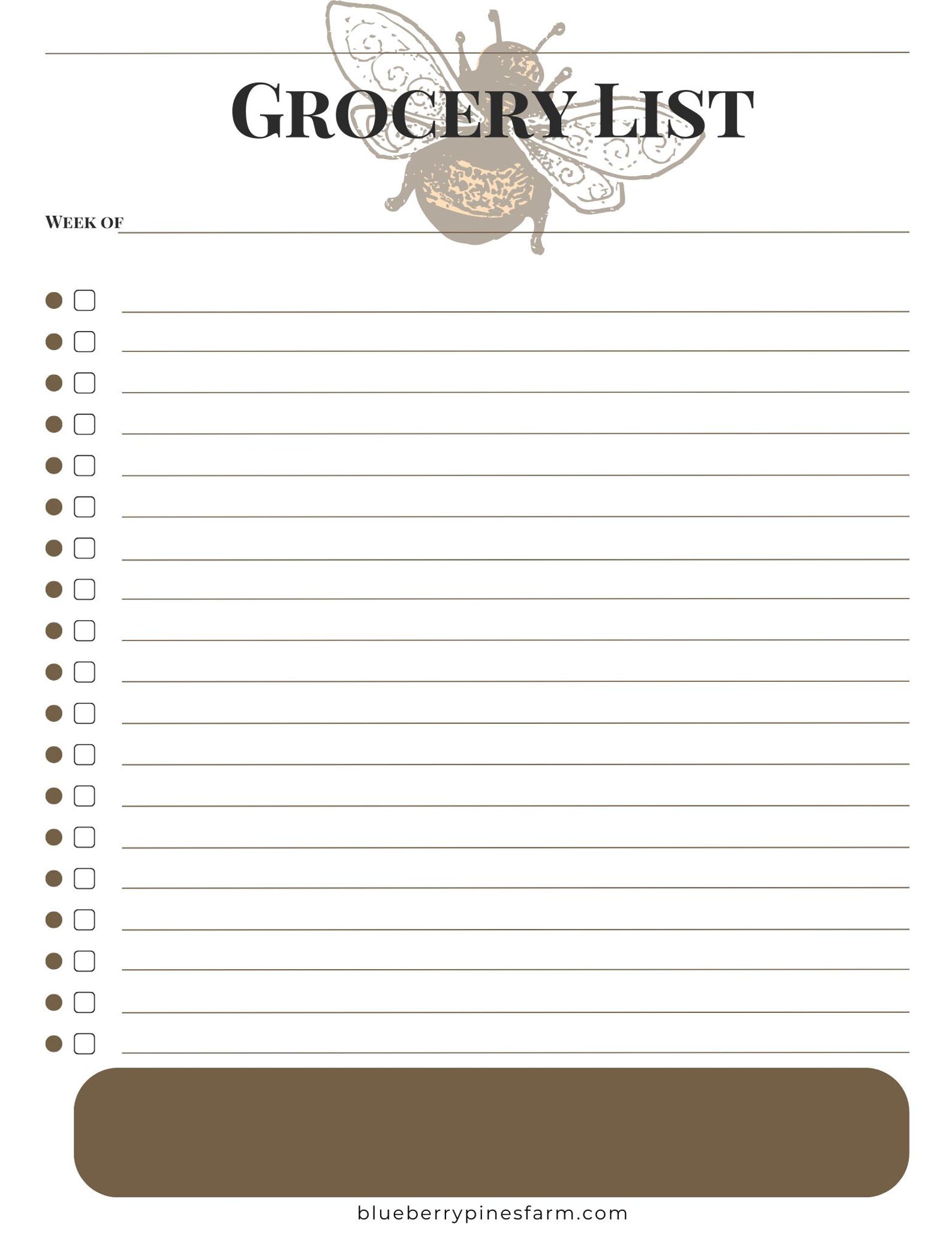 Weekly Meal Planner Printable Bundle In Bee Hive Etsy