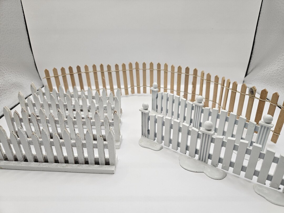 Fence Dollhouse Miniature Fence, 7 Misc, Fence Pieces - Etsy