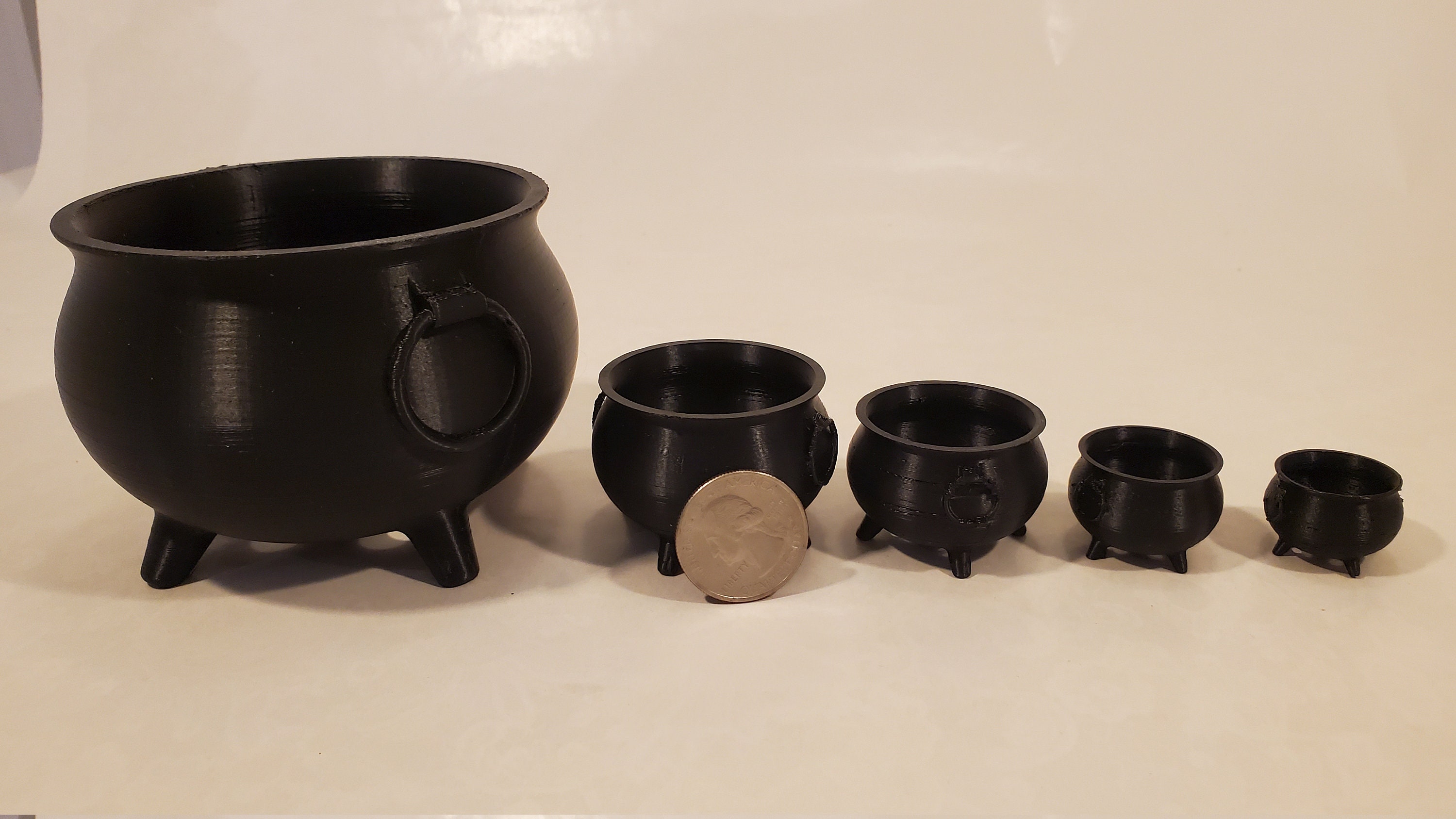 Miniature Cauldrons 3D Dollhouse Cooking Pots Five Sizes - Etsy