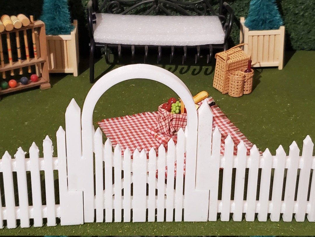 White Picket Fence, Miniature Garden Fence,fairy Garden Fence,3d ...
