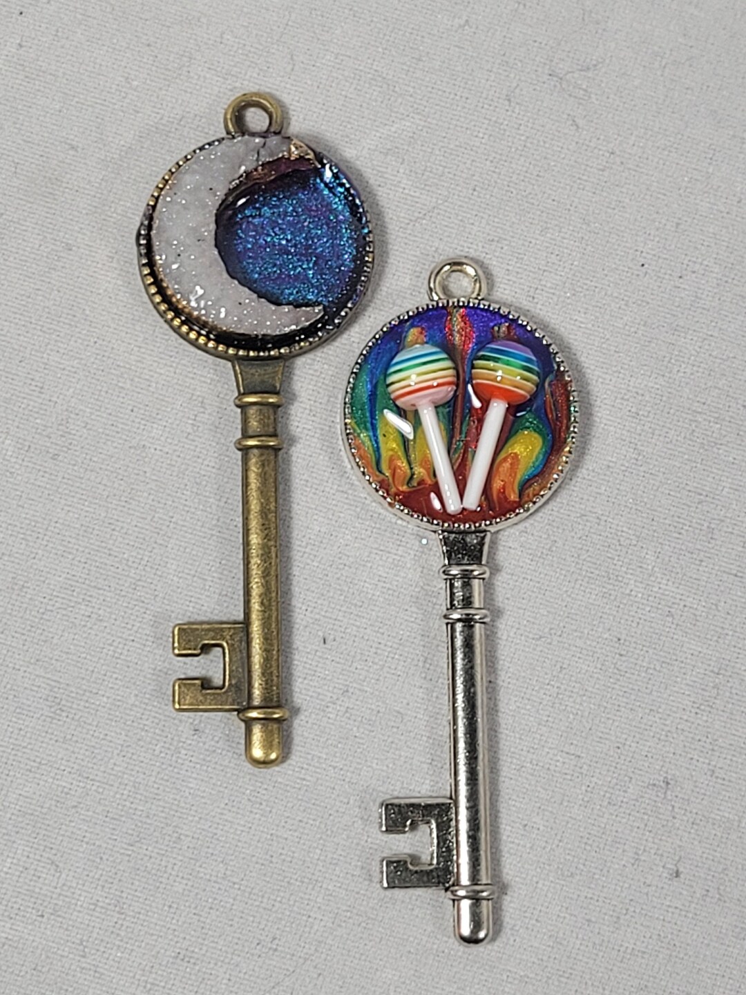 Small Moon and Lolly Keys - Etsy