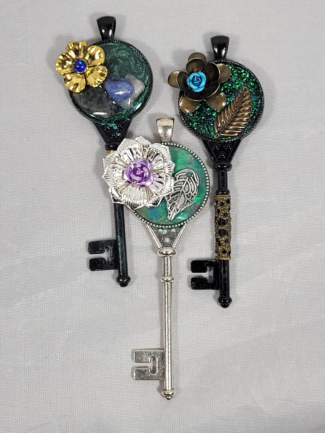 Large Flower Keys - Etsy