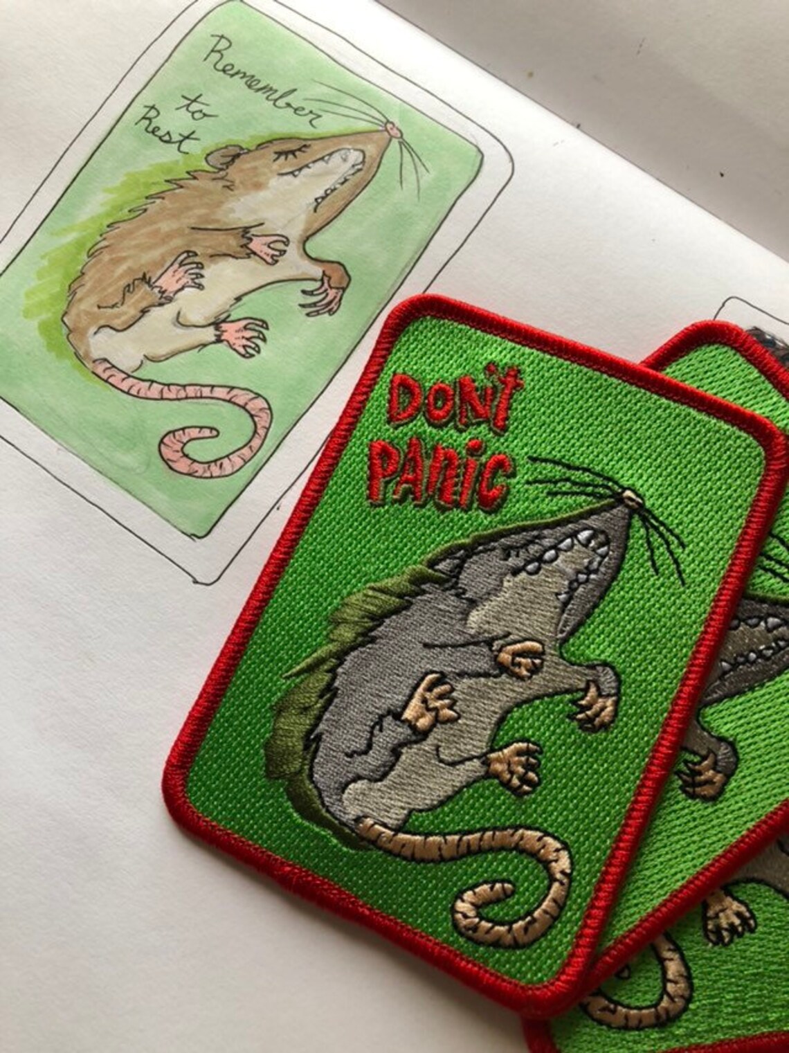 Don't Panic Possum Patch | Etsy