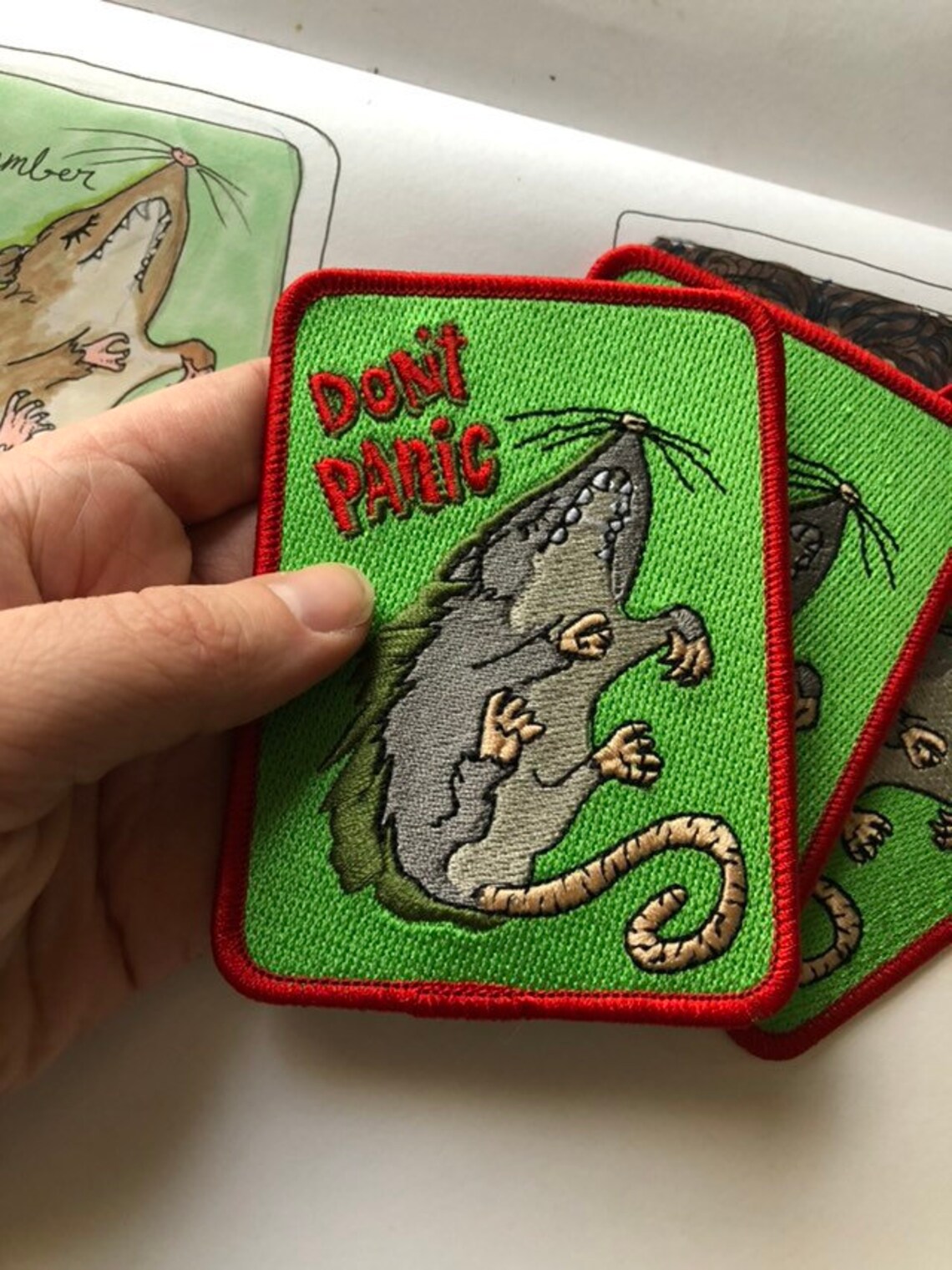 Don't Panic Possum Patch - Etsy