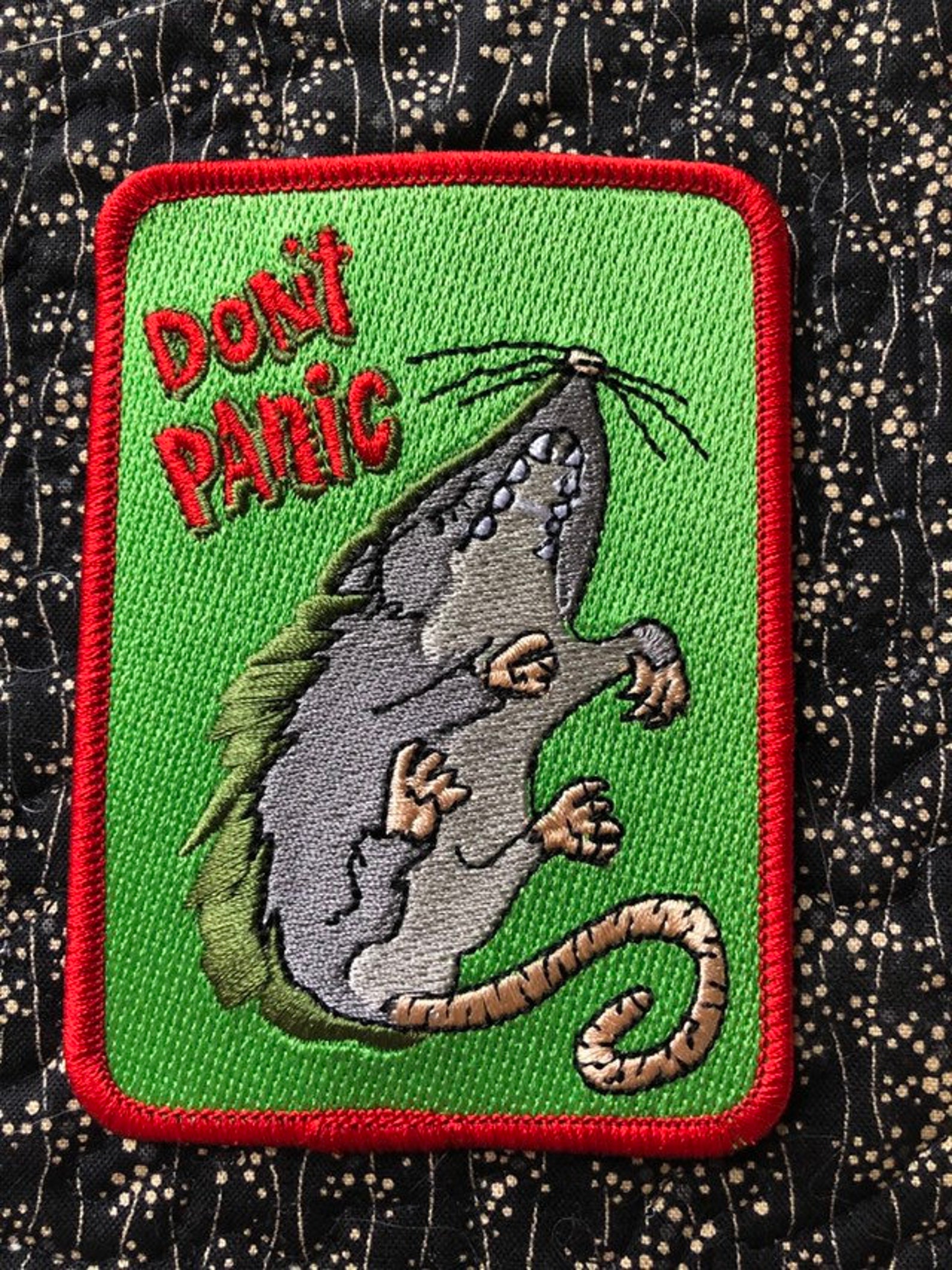 Don't Panic Possum Patch - Etsy
