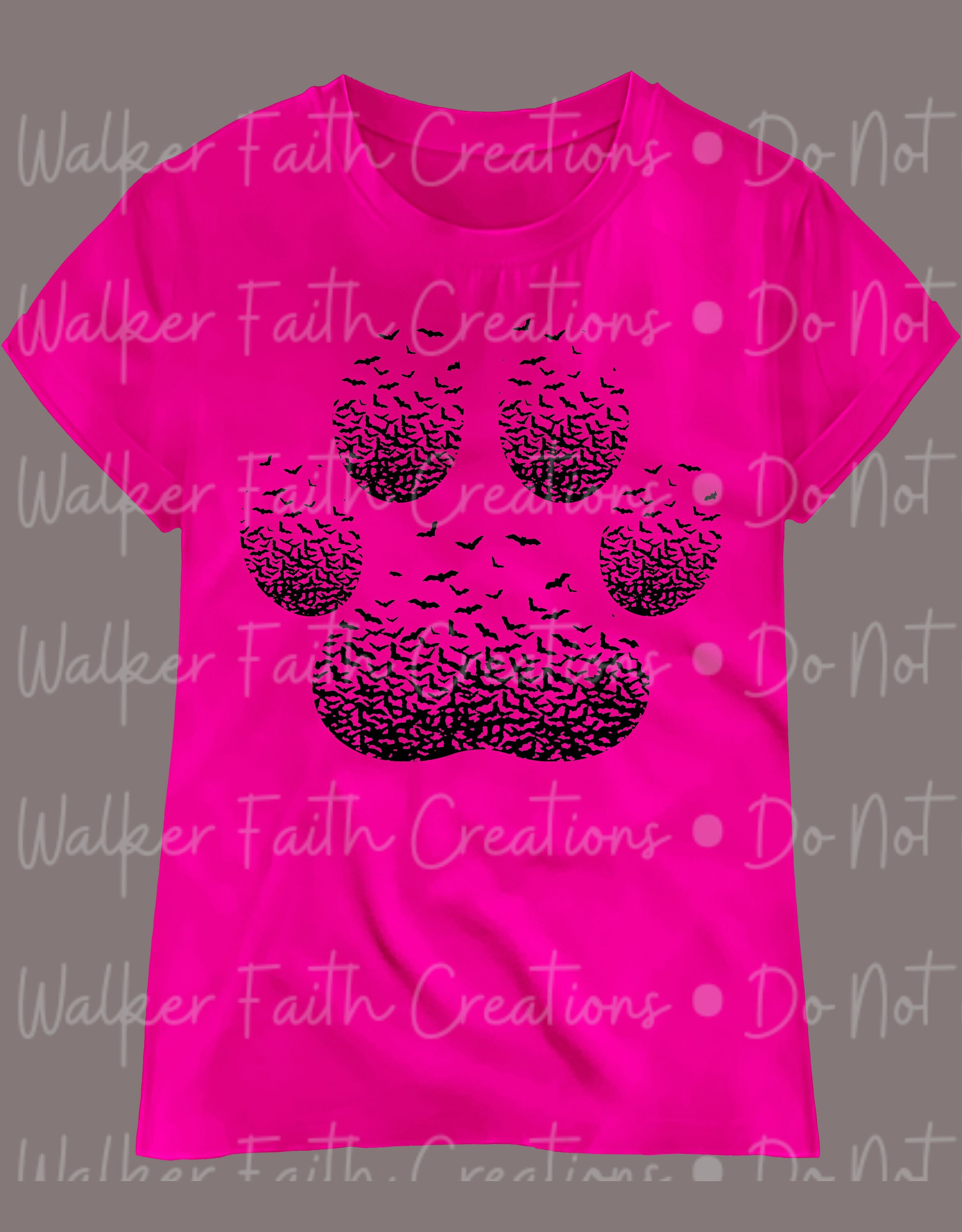 Paw Print Bats | Halloween | Spooky | Sublimation - Etsy