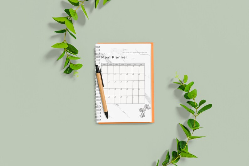 Digital Printable Meal Prep Planner Bundle Daily Weekly Monthly - Etsy