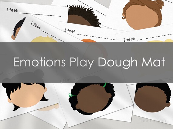 Emotions Play Dough Mats Emotions for Kids - Etsy