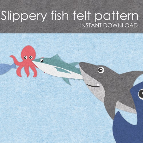Slippery Fish Felt Story Board Pattern PDF PATTERN ONLY - Etsy