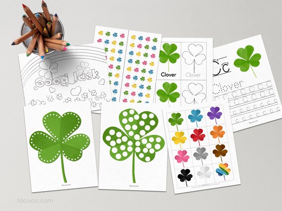 C is for Clover Learning Pack Saint Patrick's Day | Etsy