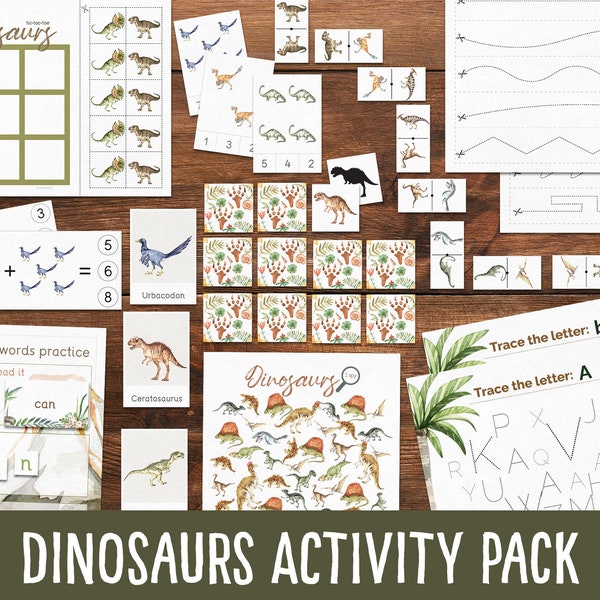 Montessori Dinosaur - Etsy