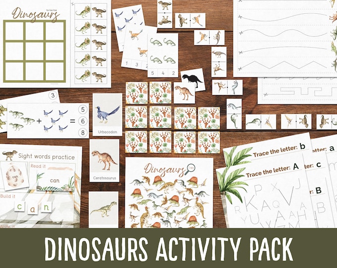 Life Cycle of a Dinosaur Foldable Activity for Kids Dinosaur Printable ...